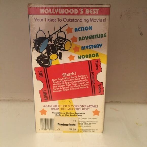 Hollywood's Best | Media | Shark Featuring Burt Reynolds Vhs | Poshmark